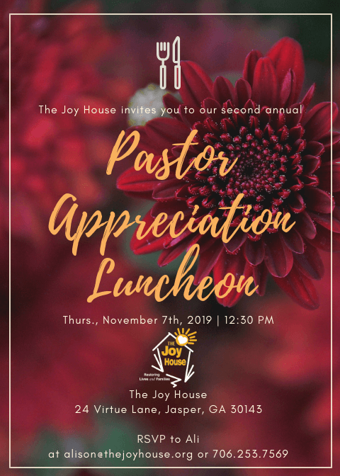 Wording For Pastor Appreciation Invitation